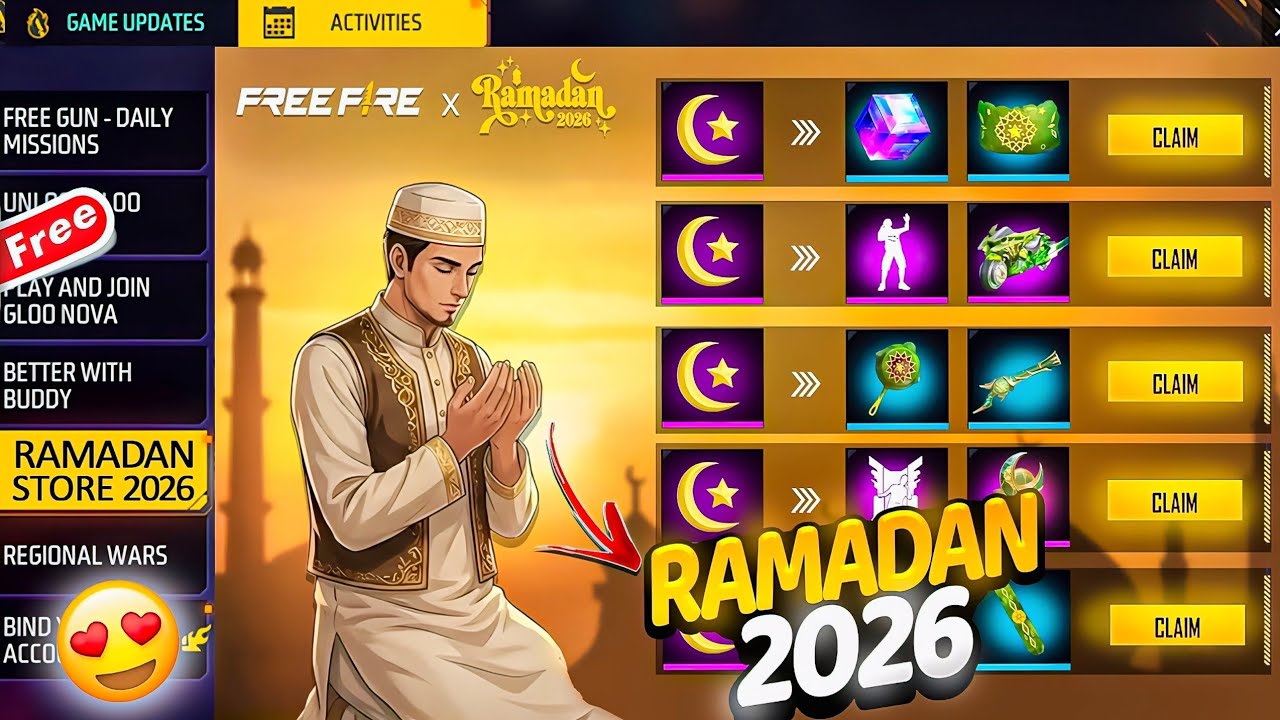 Ramadan Special Event 💥😮 Free Fire-এ আসলো নতুন চমক | Ramzan Event 2026 ...