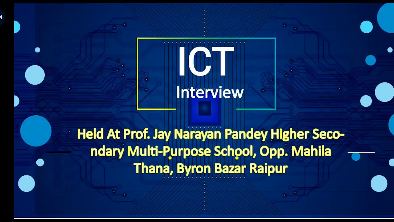 ICT INSTRUCTOR INTERVIEW questions and all details. - YouTube