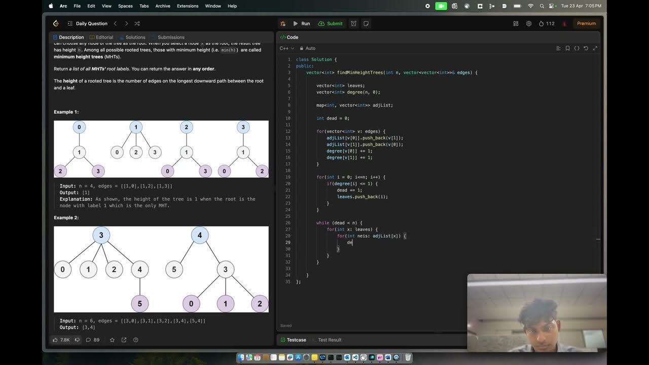Minimum Height Trees | Leetcode 310 - YouTube