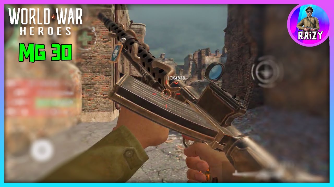 MG30 MACHINE GUN in BERLIN MAP | World War Heroes - YouTube