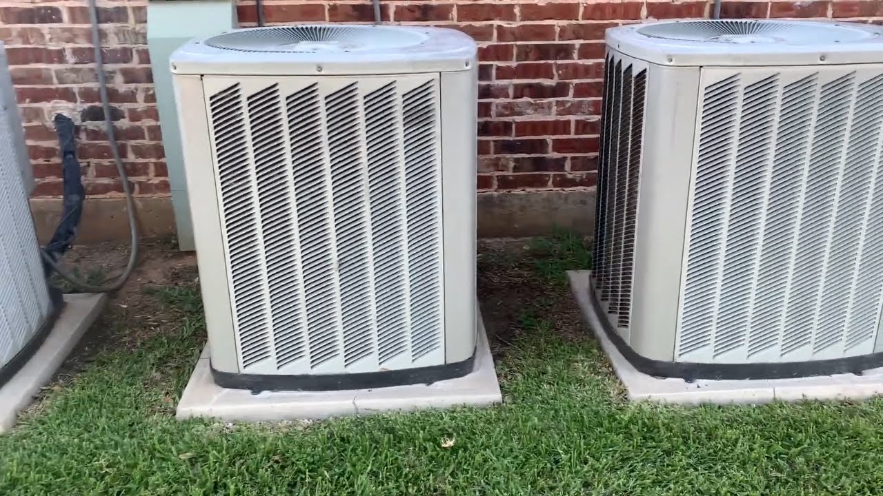 2005 Ameristar Central Air Conditioners (1 Running; 1 Frozen Up) - YouTube