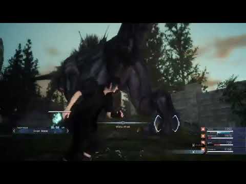 FFXV Behemoth fight in the den. No Summon! - YouTube