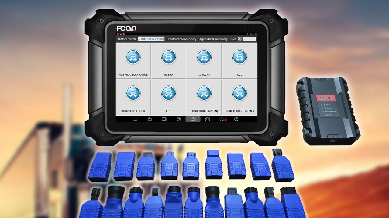 FCAR F7S-G review function for all brands and heavy equipment products ...