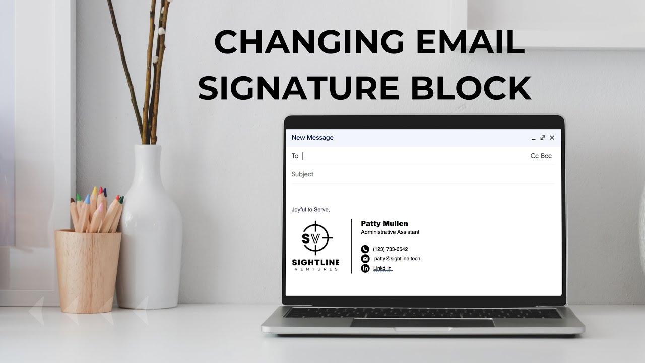 How to Change Email Signature - YouTube