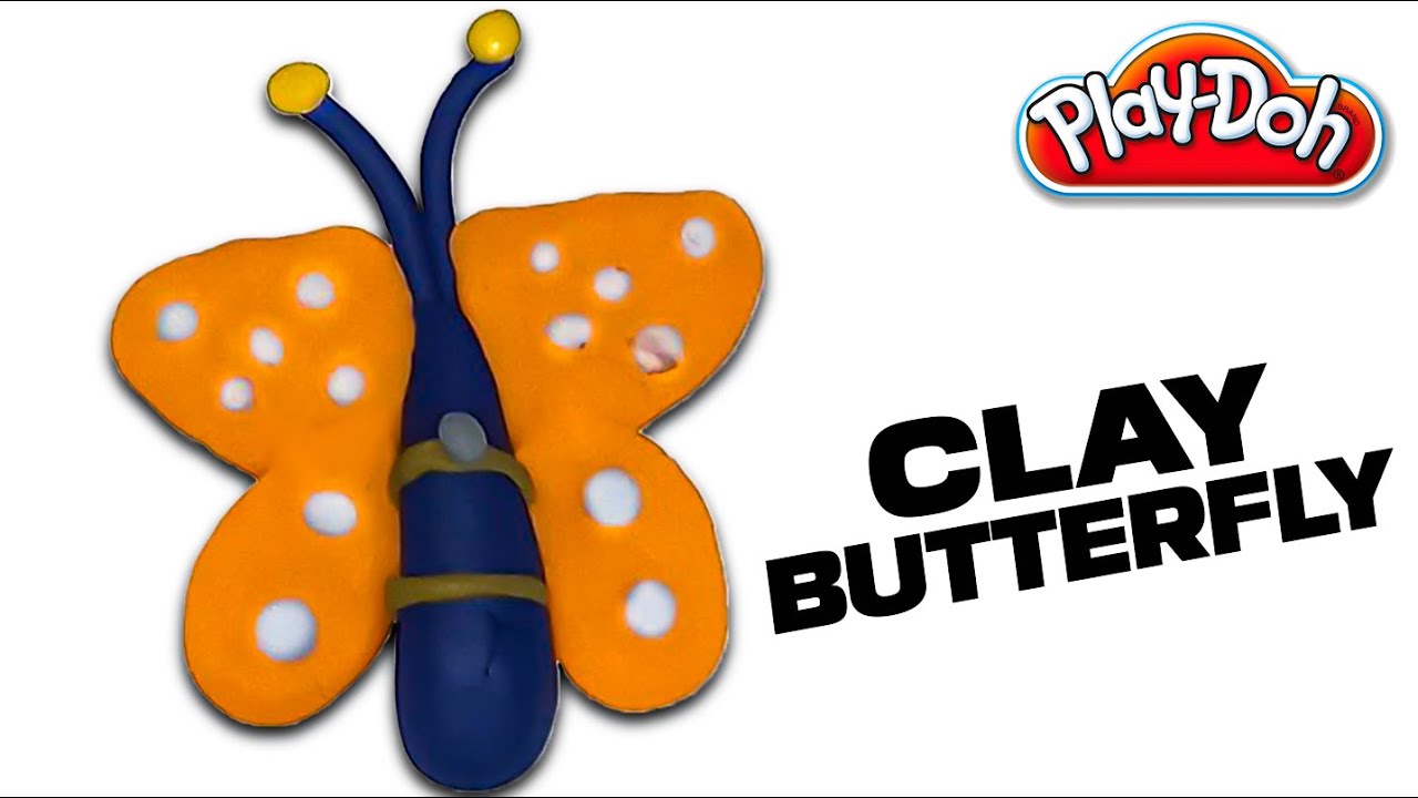 Clay modelling for kids | How to make butterfly from clay | - YouTube