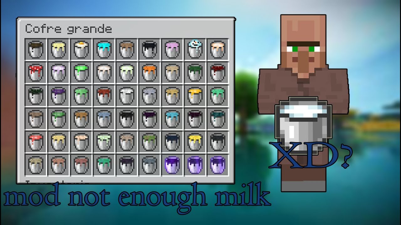 ordeñando a todos los mobs de minecraft 🥵 | not enough milk mod (review español) - YouTube
