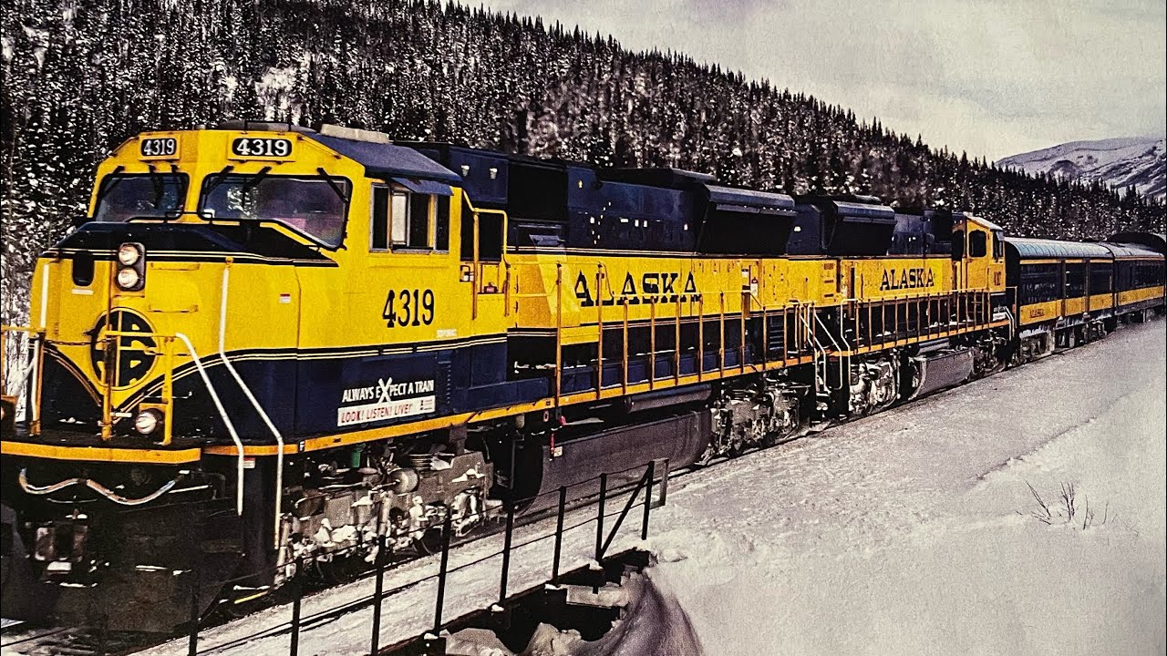 Alaska railroad freight and passenger trains working hard. #train # ...
