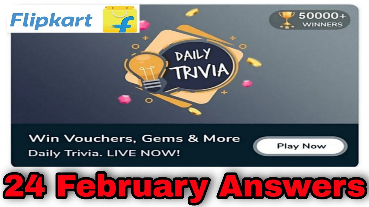 Daily trivia today Answers | 24 February daily trivia Answers | Daily ...