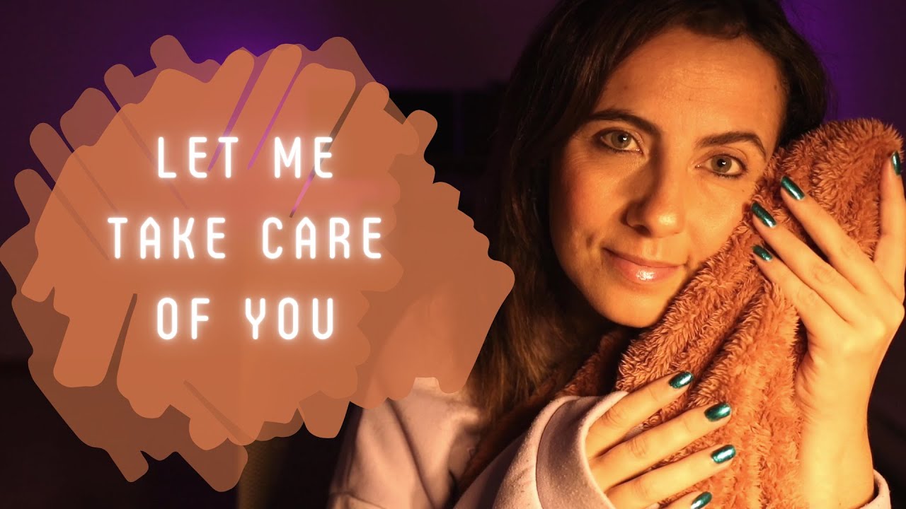 ASMR | Taking Care Of You When You're Sick ' Fabric Sounds ' Face Touching ' Hand Movements ...