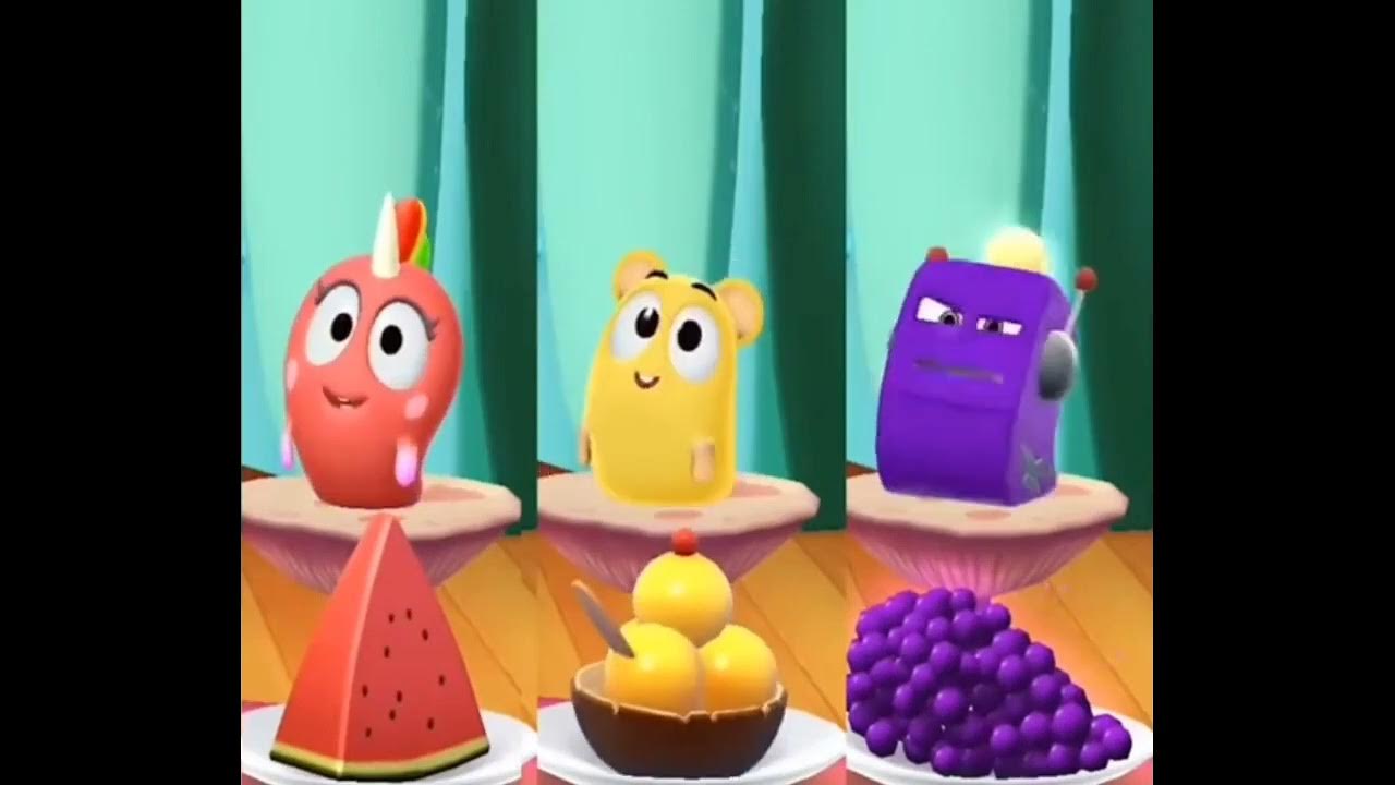 Dot, squeak and sugar learn colors my talking tom 2 - YouTube