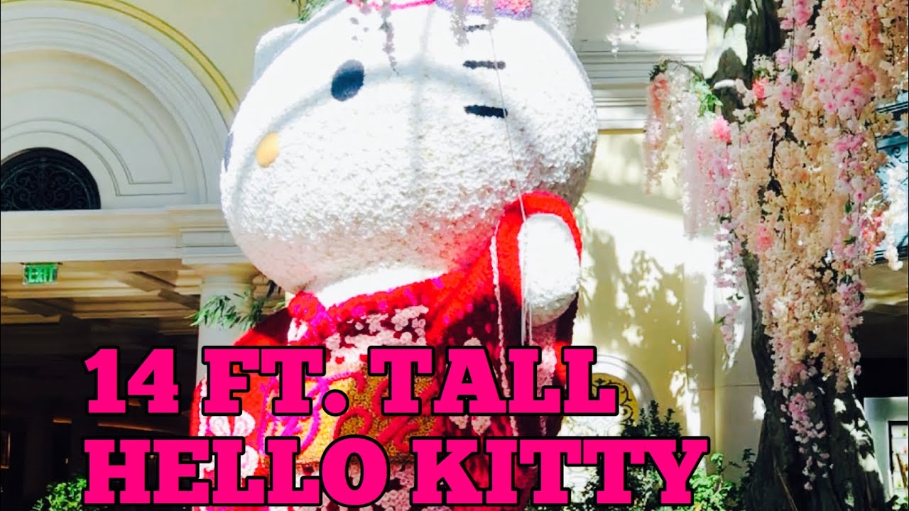 14 FOOT TALL HELLO KITTY/BELLAGIO CONSERVATORY/JUNE 2020/SKpinkos Vlogs ...