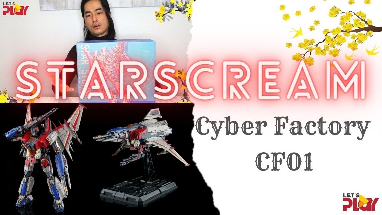Review Toys Transformer Starscream Star Storm CF01 Cyber Factory - YouTube