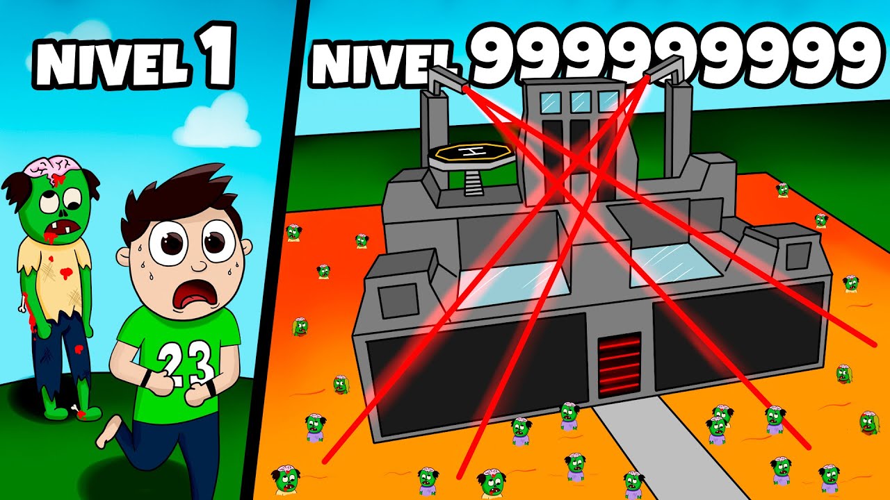 CONSTRUIMOS una BASE CONTRA ZOMBIES de NIVEL 999,999,999 en ROBLOX ...