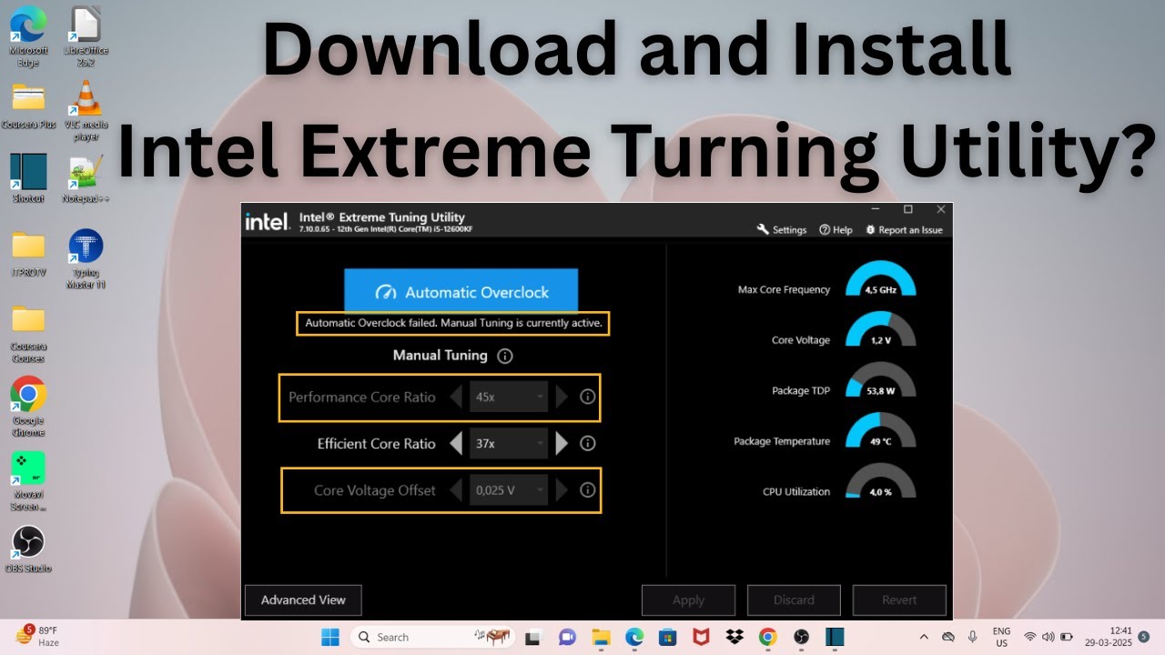 How to Download and Install Intel Extreme Turning Utility in Windows 11 ...