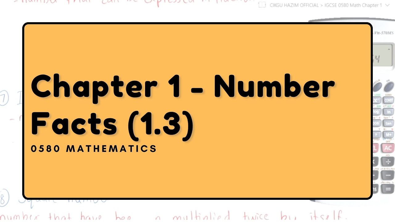 Chapter 1 - Number Facts (1.3) - IGCSE Math - YouTube