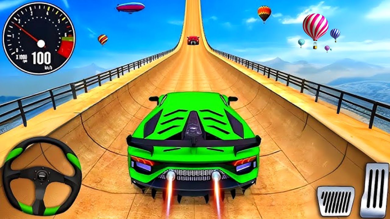 Crazy Ramp Car Stunt Racing Game | Impossible GT Car Mega Ramp Driving ...
