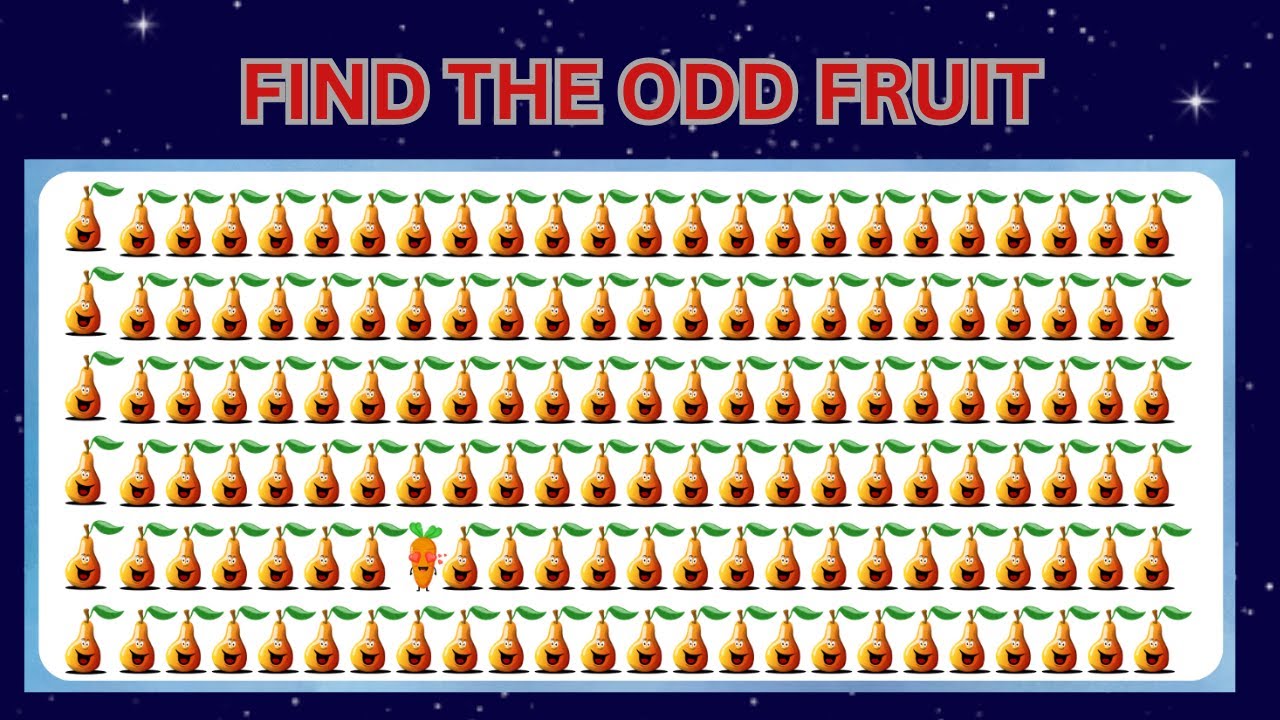 FIND THE ODD FRUIT - YouTube