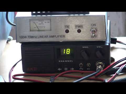 4M amateur radio (70Mhz FM) AKD4001 UK - On The Air Test at 5W - YouTube