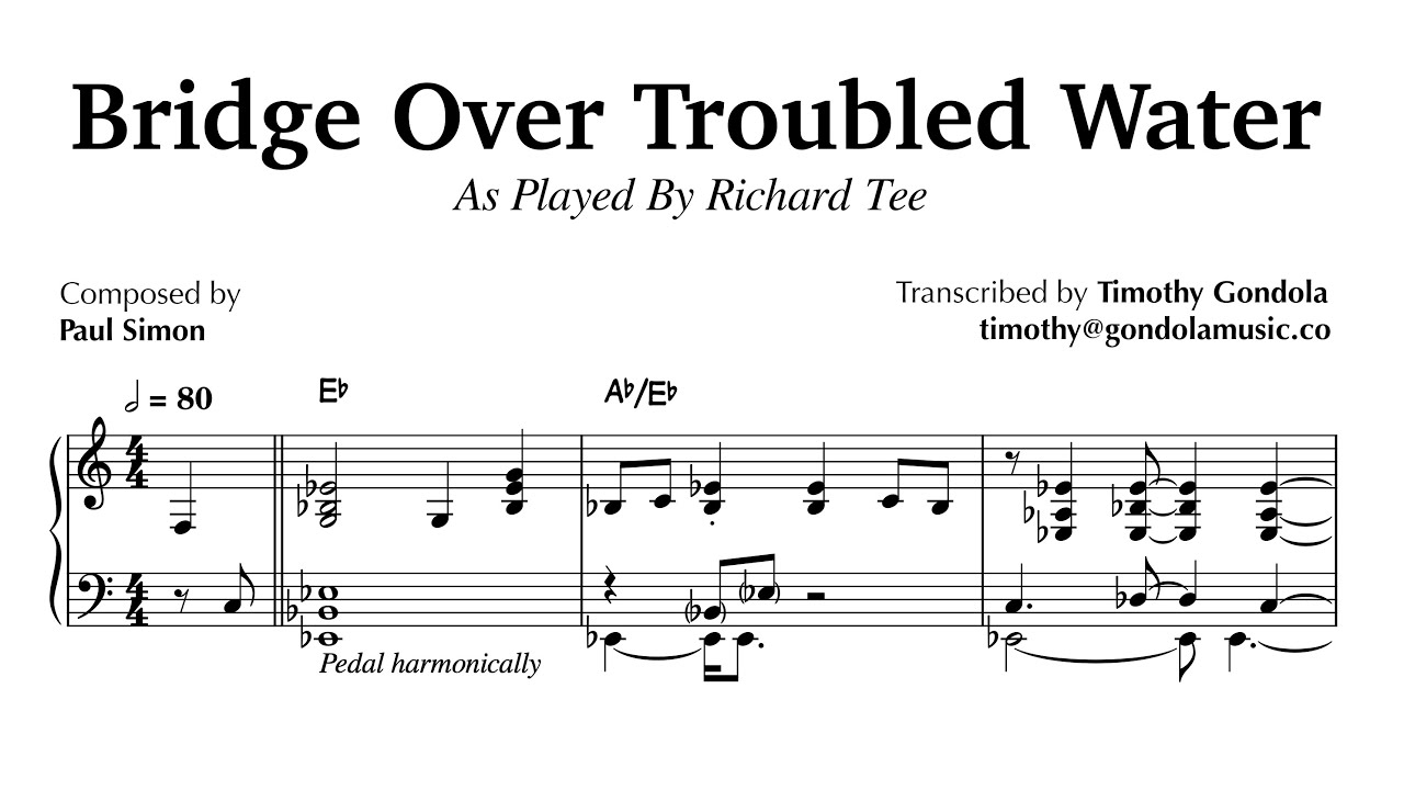 Richard Tee plays Bridge Over Troubled Water with Paul Simon - YouTube