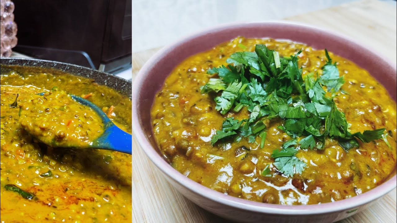 Hari Moong Dal Recipe | Sabut Moong Dal Recipe | Whole Green Moong Dal ...