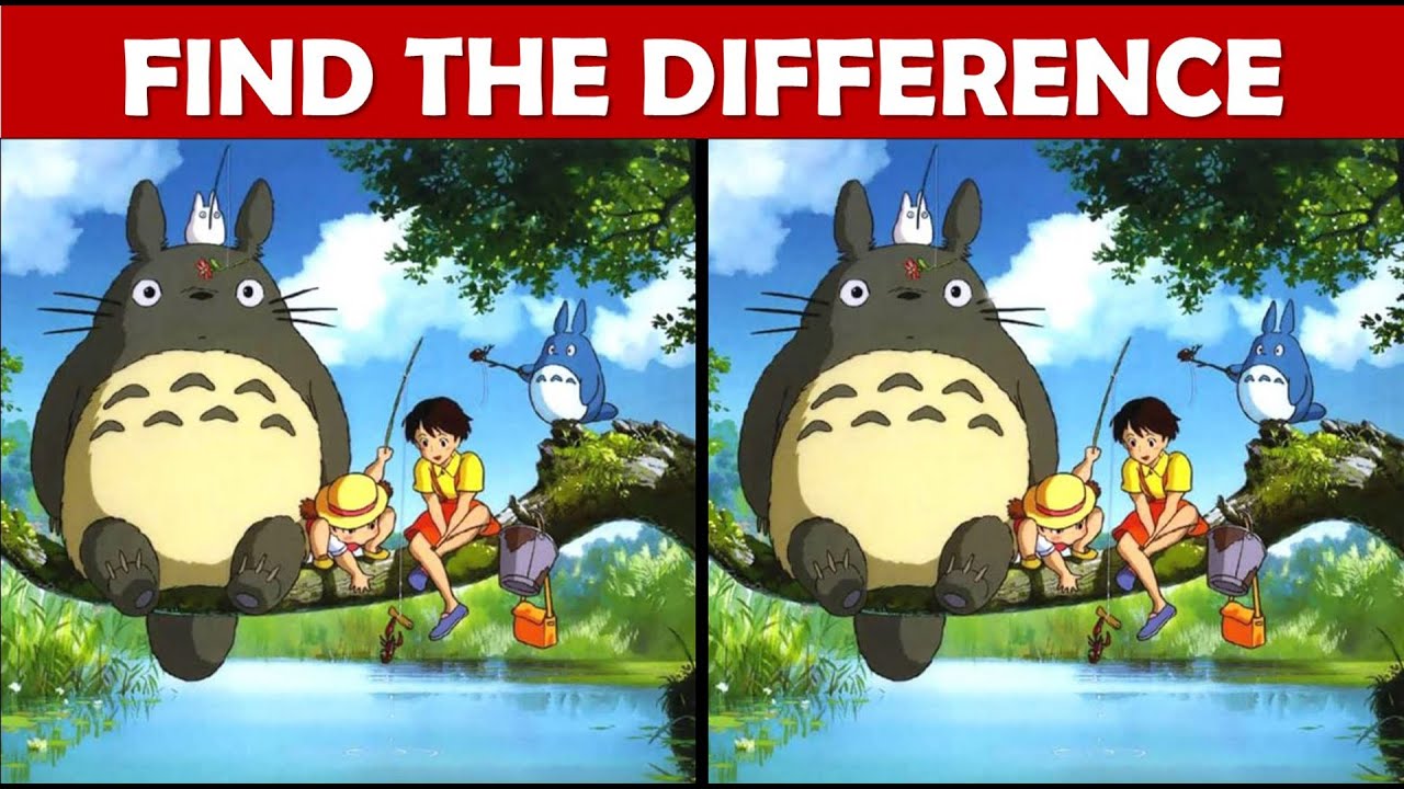 BET YOU CAN'T FIND THE DIFFERENCE || My Neighbor Totoro (Movie Picture ...