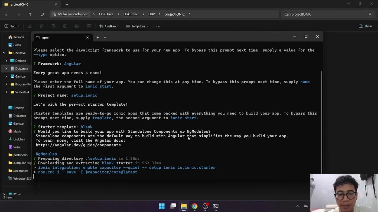 Tutorial Lengkap Membuat Aplikasi Mobile dengan Ionic – Praktikum P1 - YouTube