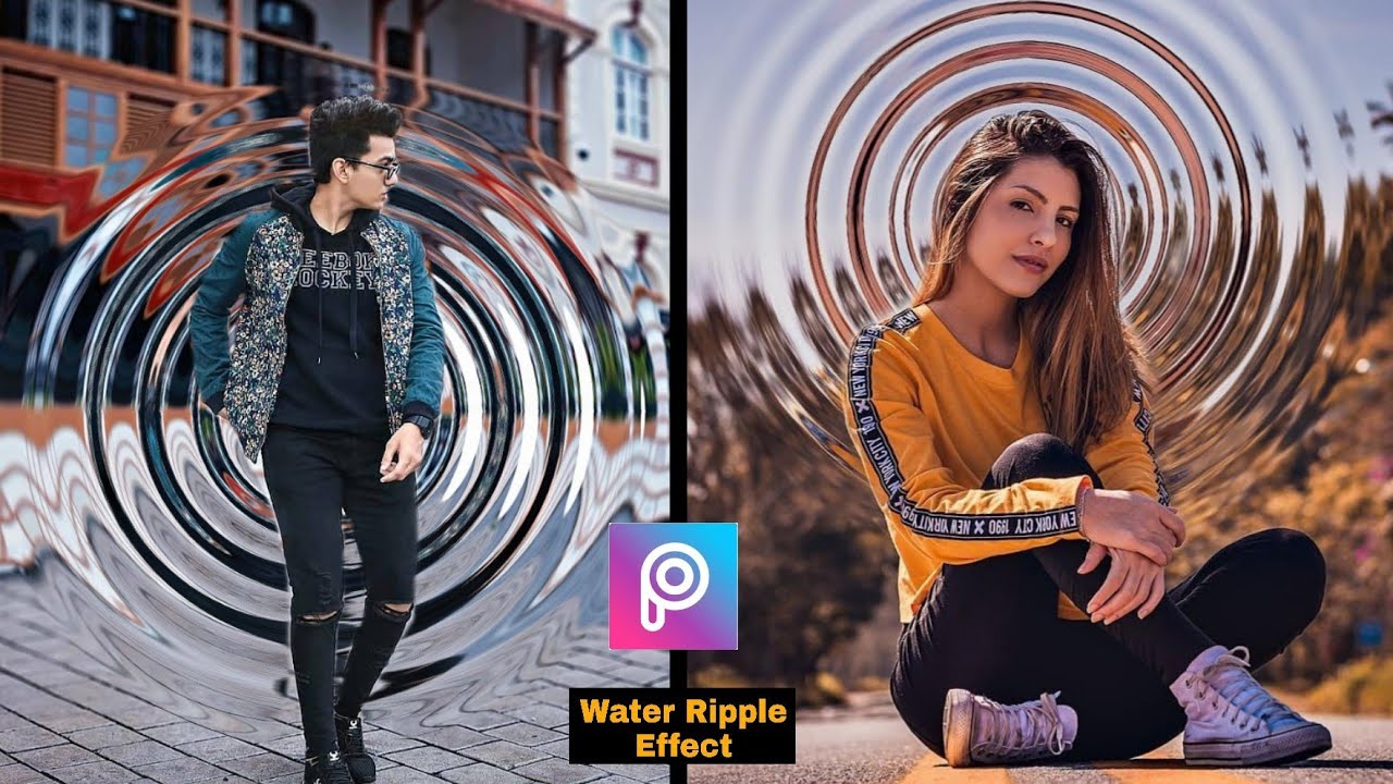 Amazing Water Ripple Effect photo editing||Picsart photo editing ...