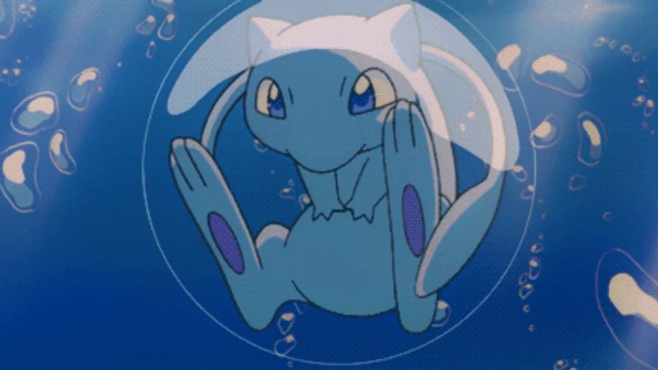 Pokemon mew in bubble gif - YouTube