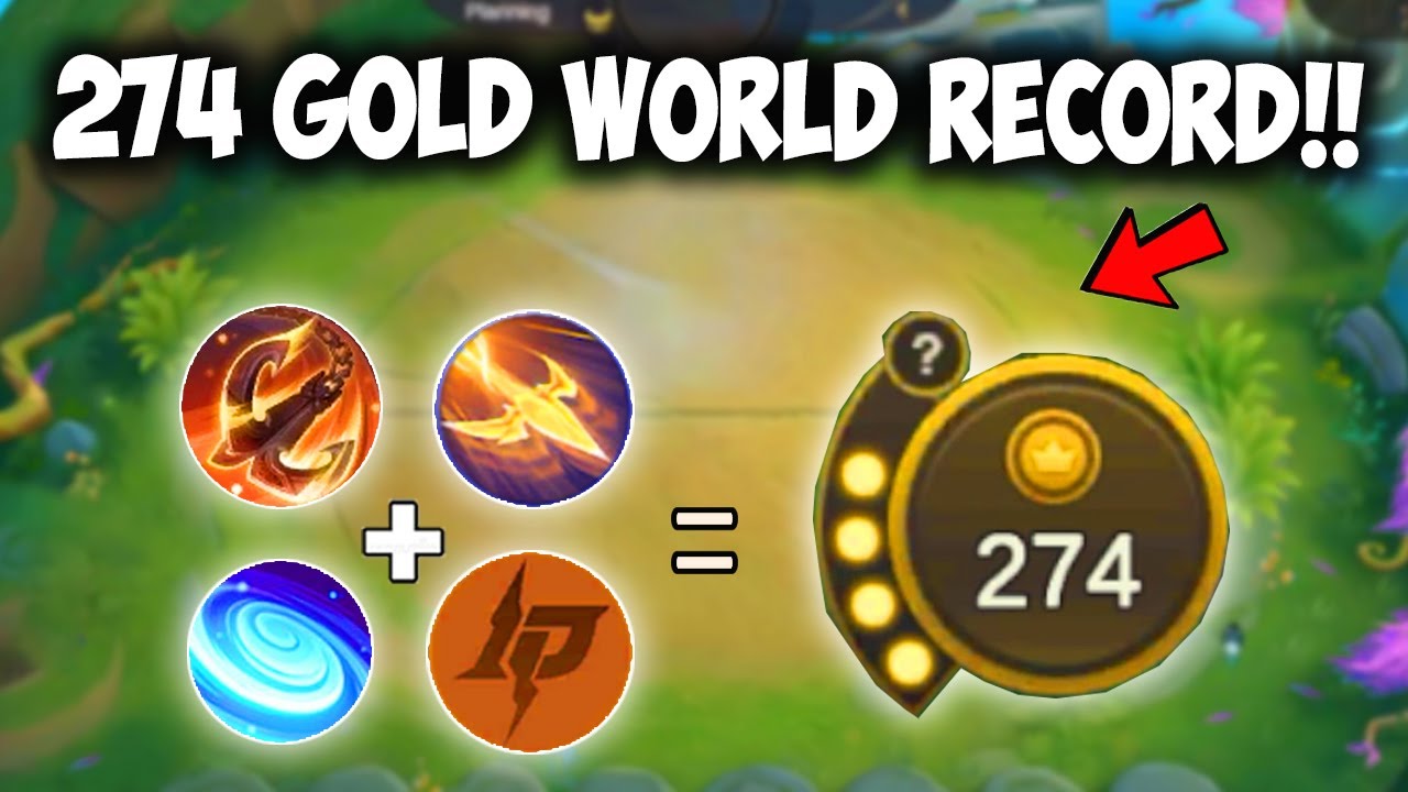 NEW WORLD RECORD 274 GOLD HOW TO GET UNLIMITED GOLD TRICK(DONT TELL ...