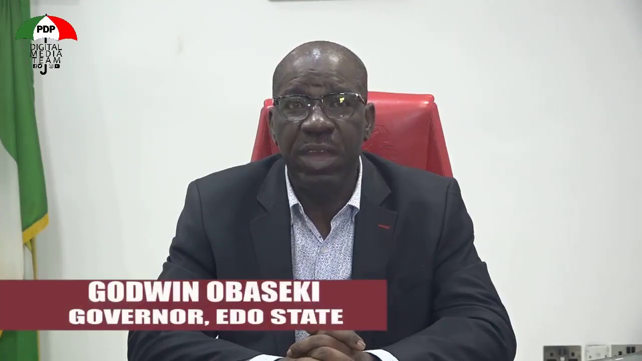 The Executive Governor of Edo State, Godwin Obaseki grants a World ...