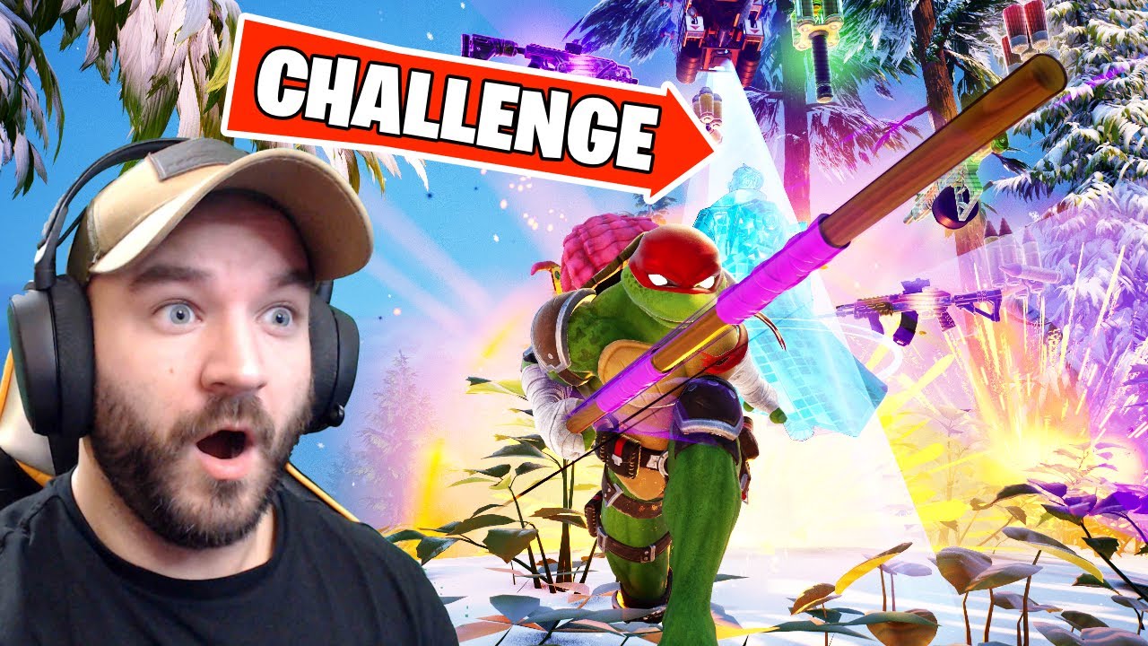Fortnite TMNT Mythic Weapon Only Challenge! - YouTube