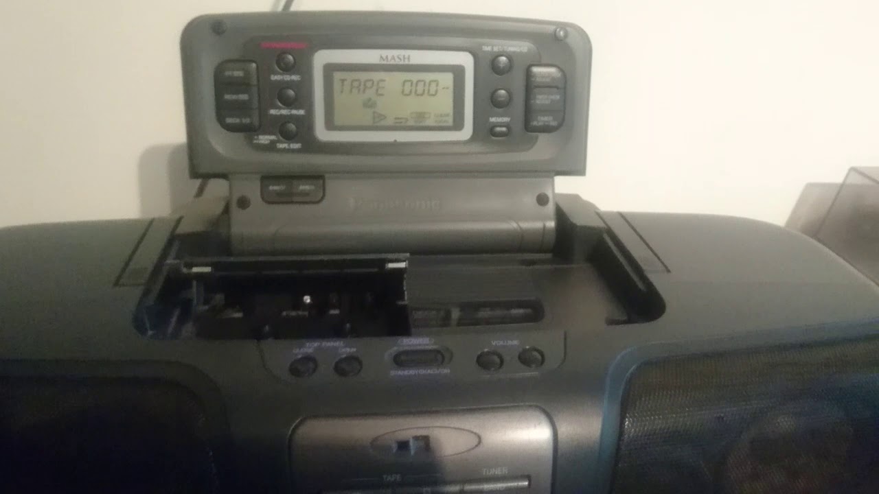 Panasonic RX-DT07 Portable Stereo CD System CD Radio Cassette - YouTube