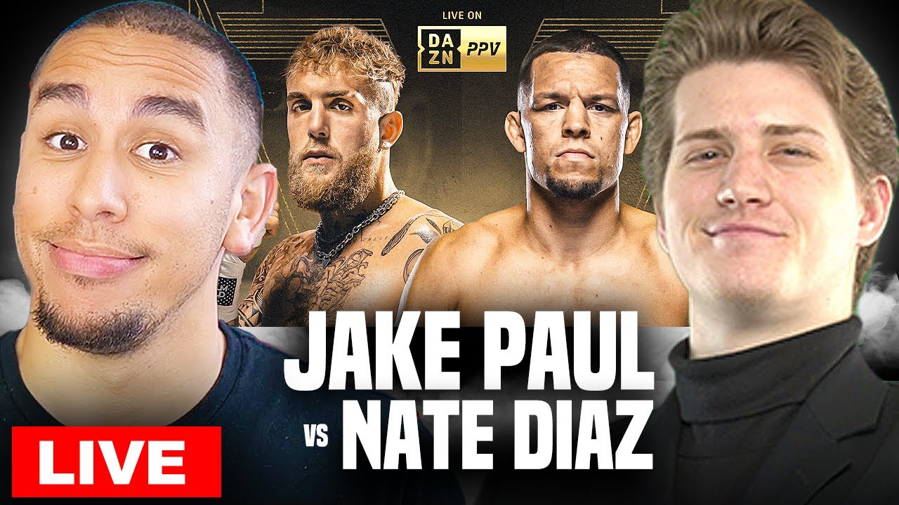 Jake Paul vs Nate Diaz LIVESTREAM WATCH PARTY!! w/ SPECIAL Guest Host ...