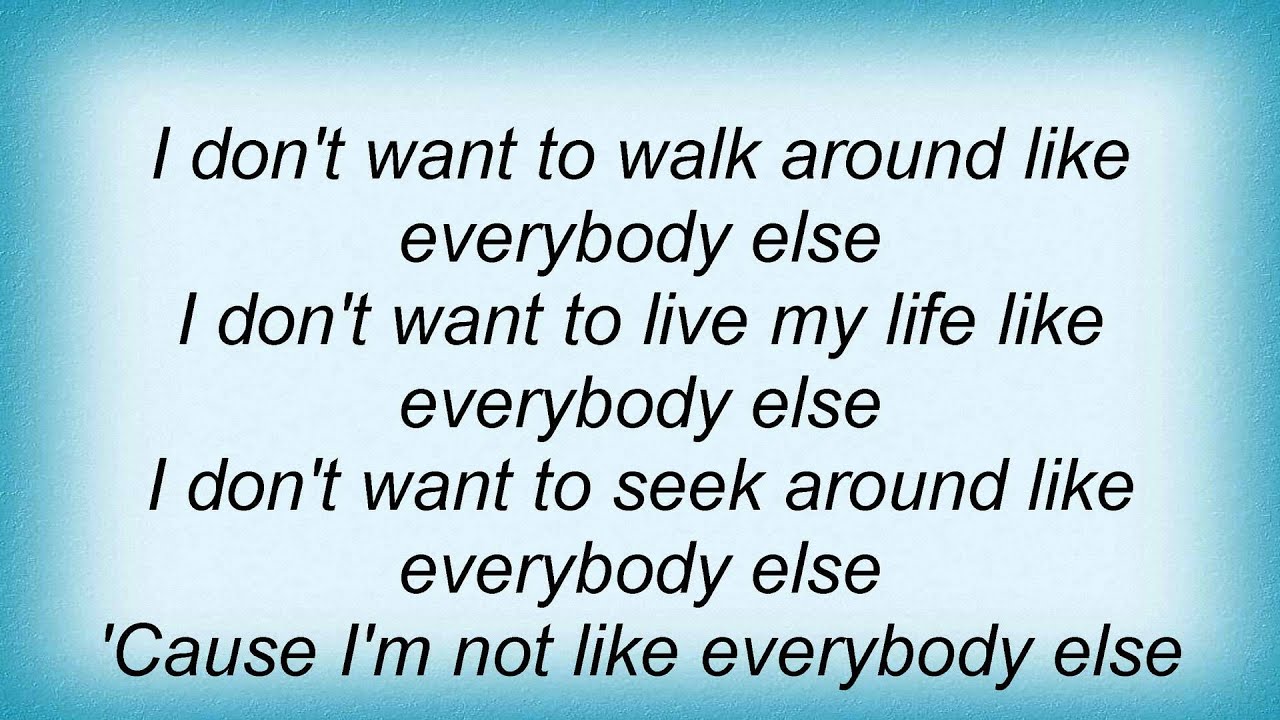 Camper Van Beethoven - I'm Not Like Everybody Else Lyrics - YouTube