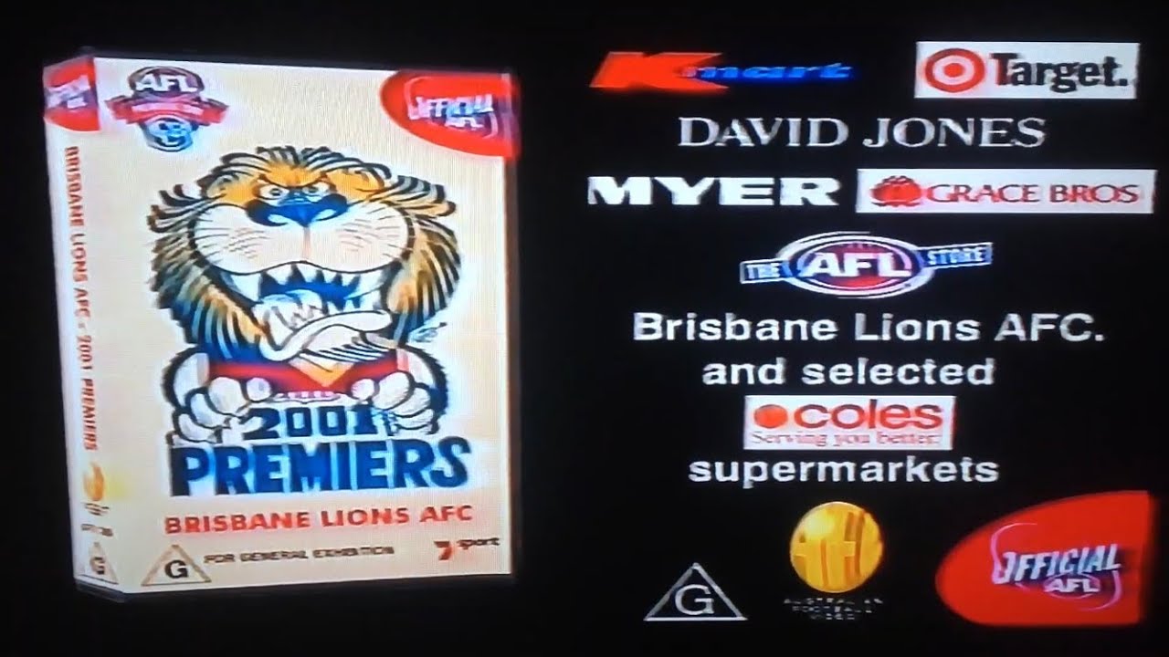 VHS promo AFL Grand Final 2001 Brisbane Lions vs Essendon - YouTube