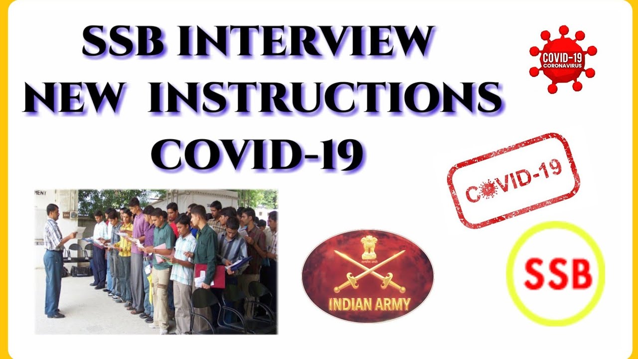 SSB NEW INSTRUCTIONS COVID-19 | REVISED CALL UP LETTER INSTRUCTIONS ...