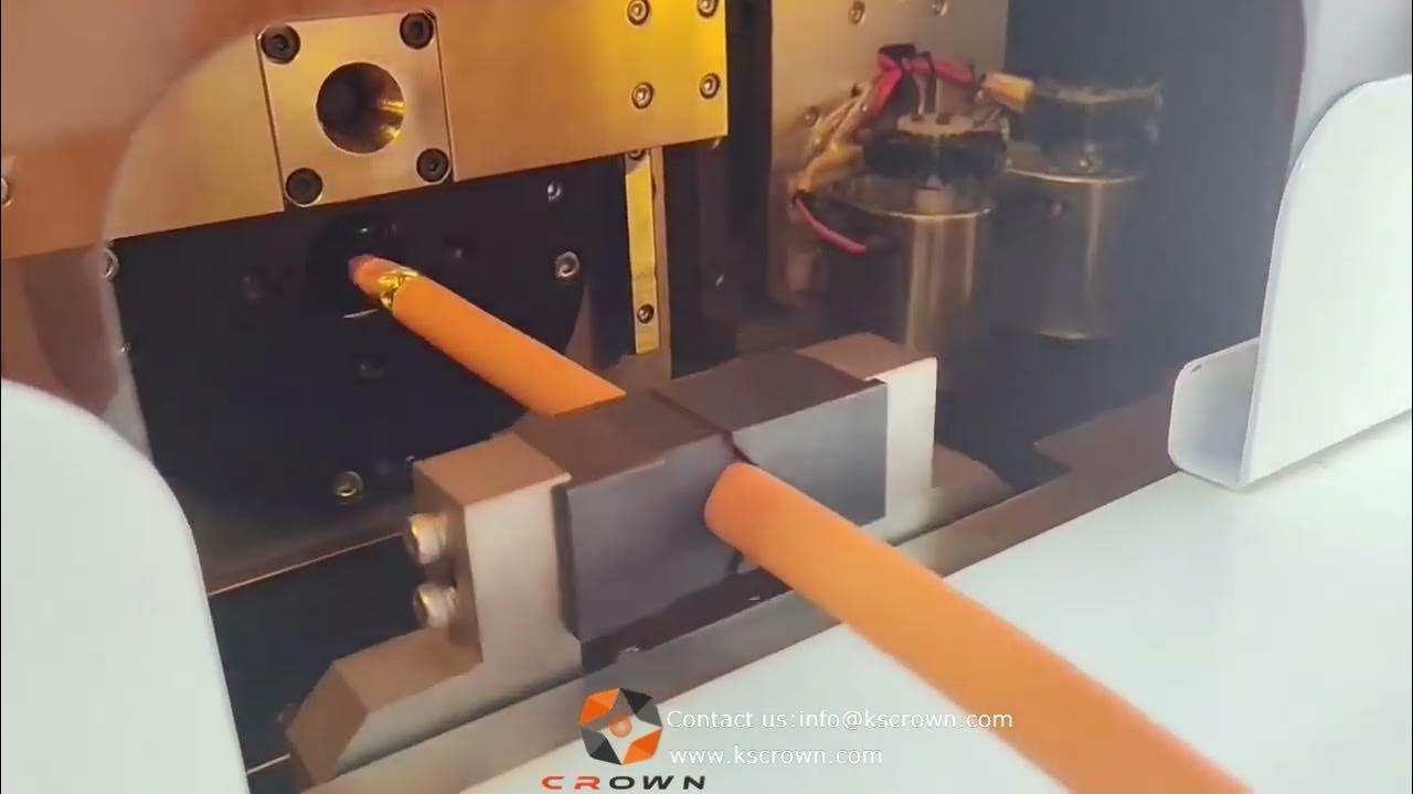 New Energy High Voltage Cable Processing Machine WL-5001 - Suzhou Crown - YouTube