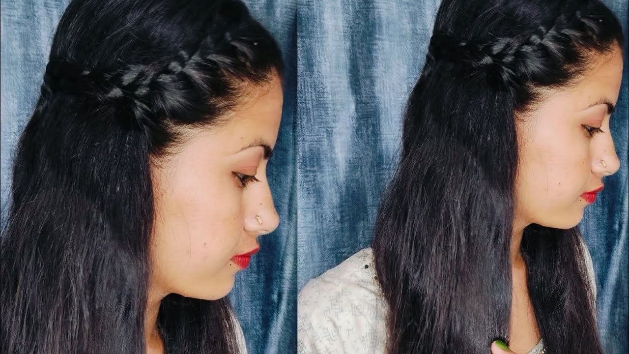 Simple & Easy Front French Braid Hairstyle ! Cute Hairstyles with braid ...
