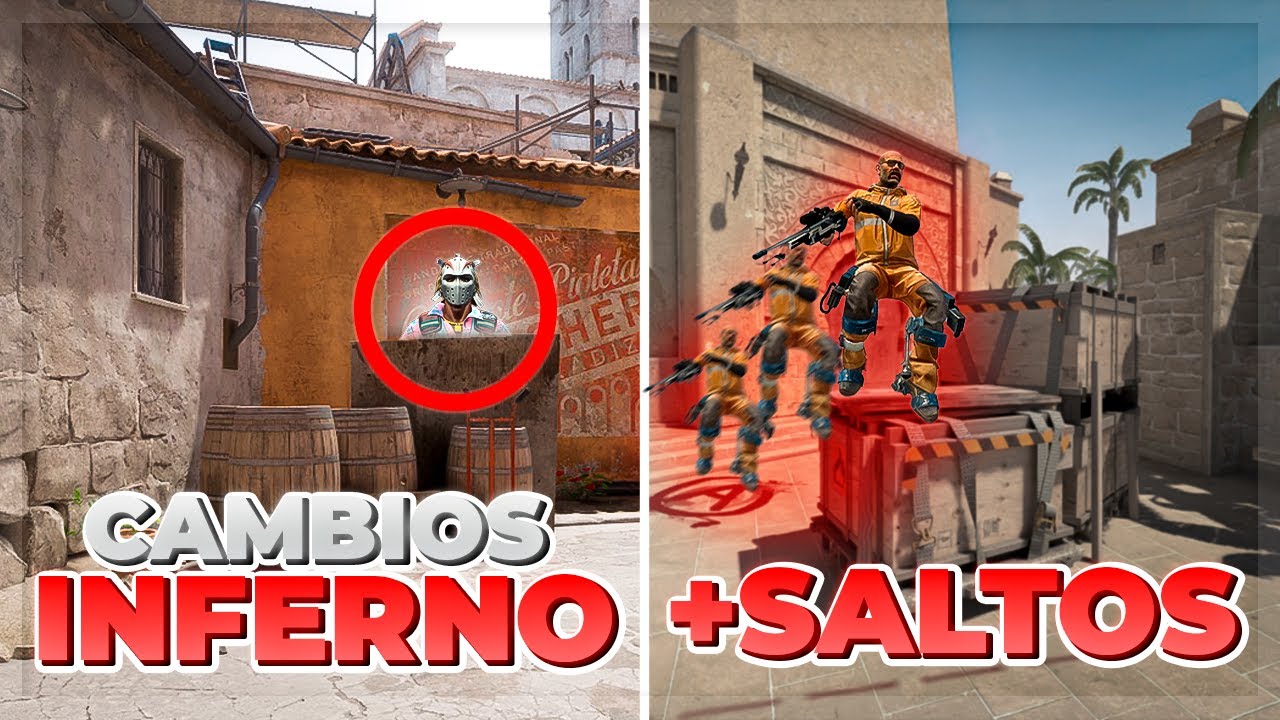 NUEVO PARCHE de CS2 - Cambios en Inferno, mejores SALTOS, corrección de bugs y mucho más! - YouTube