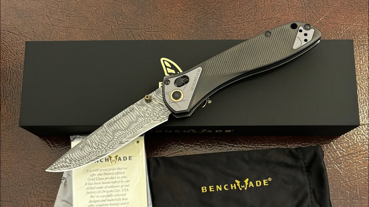 Benchmade 710FE-241 SEVEN TEN 25th Anniversary GOLD CLASS Knife Review ...