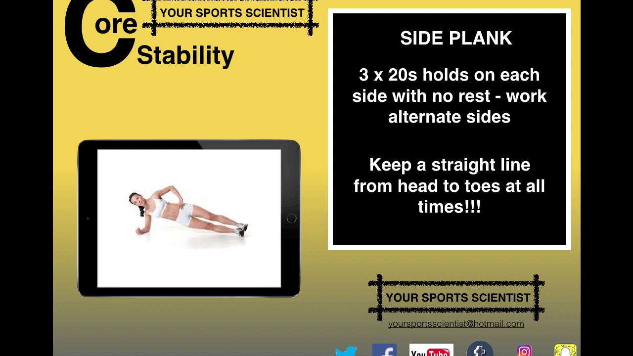Early Stage Core Stability Programme - YouTube
