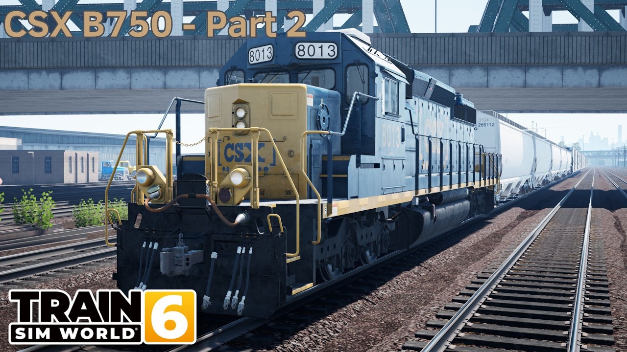 CSX B750 - Part 2 - Northeast Corridor Metro-North - SD40-2 - Train Sim ...