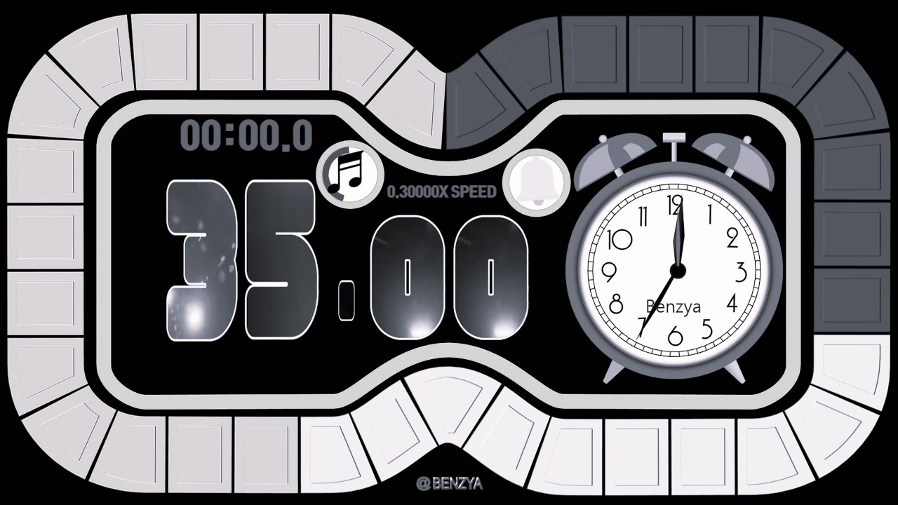 35 second speed 0.3x countdown timer alarm🔔 - YouTube