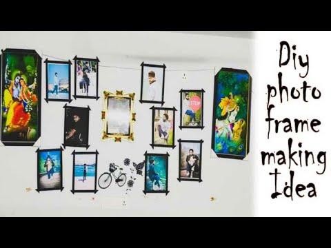 DIY photo frame / frame idea / how to make photo frame at home / best ...