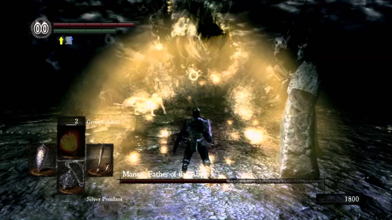 Manus, Father of the Abyss - SL1 Dark Souls (Summoning Great Grey Wolf ...