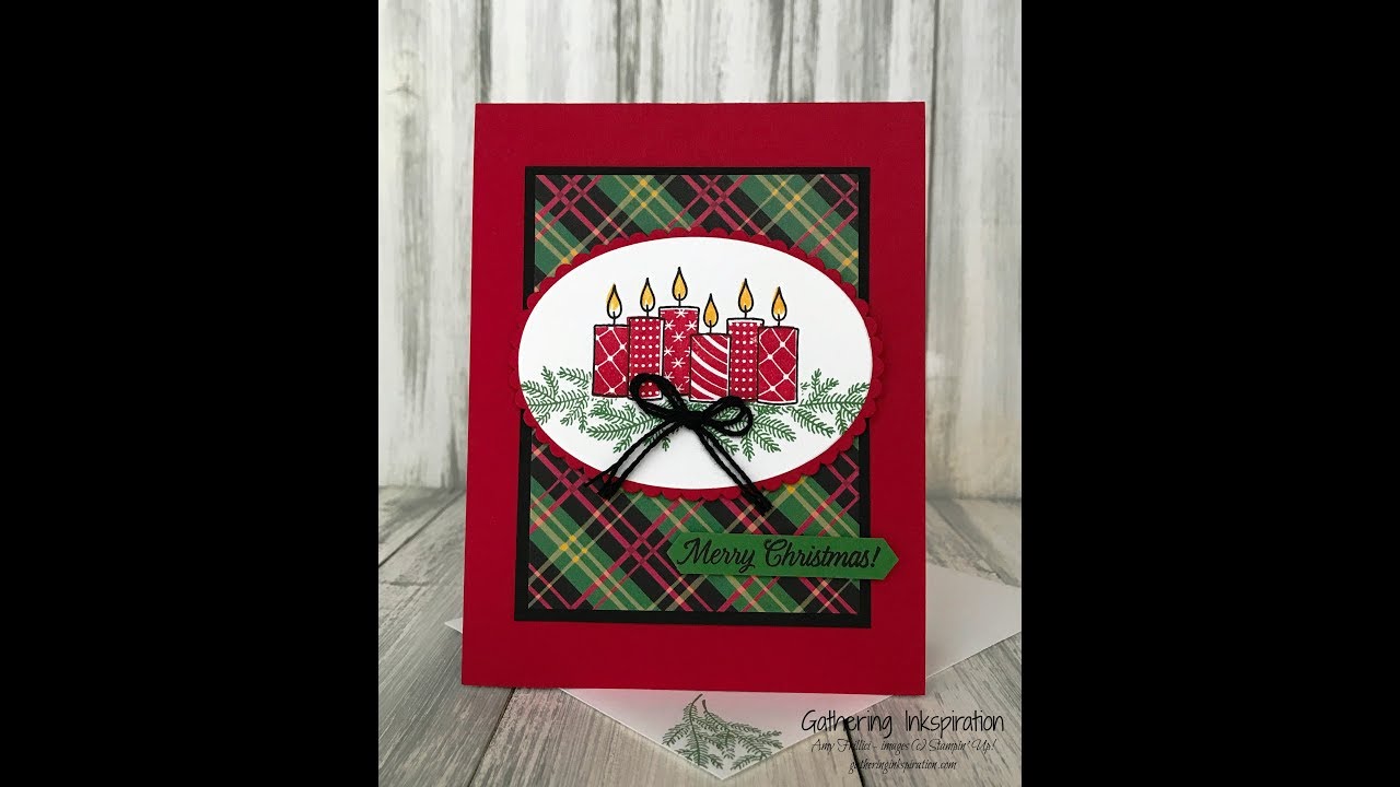Stampin' Up! Merry Patterns..... Merry Christmas Card - YouTube