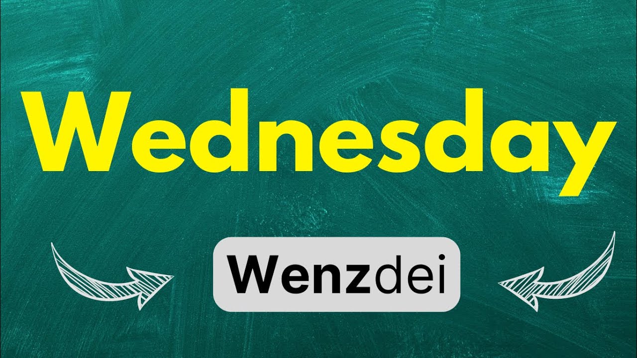 Cómo pronunciar: 'Wednesday' 'Miércoles' en inglés Americano con ...