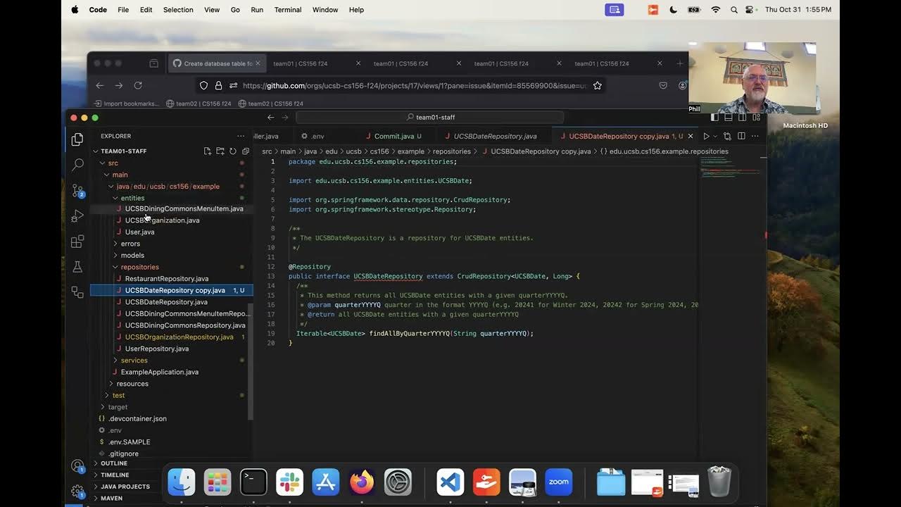 team01 - (2) Create Database Table (entity, repository, liquibase migration file) - YouTube