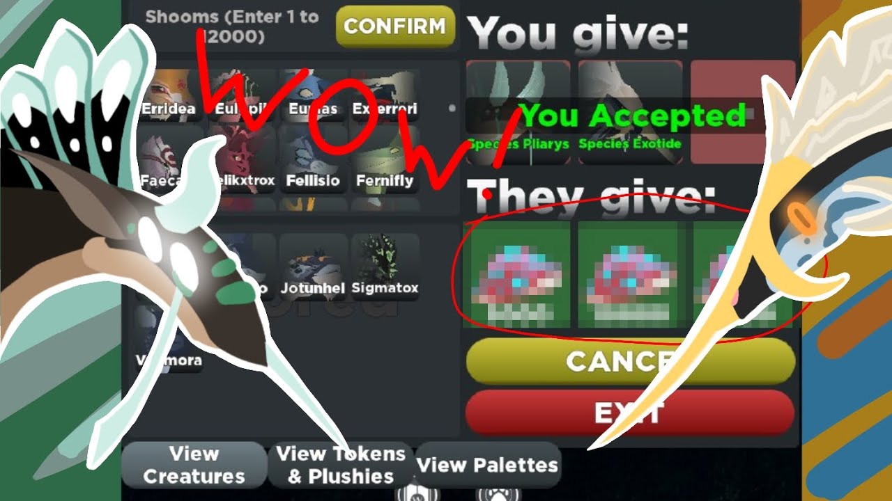 Trading Pliarys and Exotide!🍃🌟 ||Creatures of Sonaria - YouTube