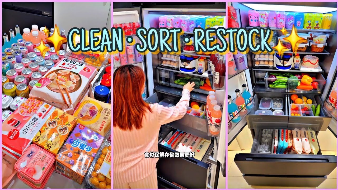 NOVEMBER FRIDGE RESET | Monthly Refrigerator Organizing & Deep Restock ...